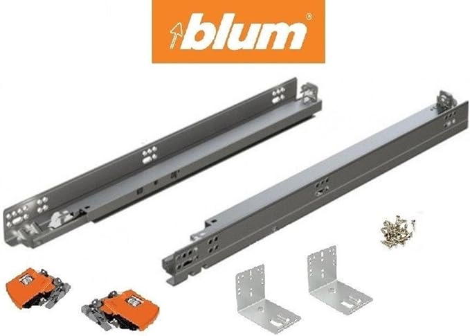 Bundle - 18" BLUM TANDEM Drawer Slides with BLUMOTION. Includes Slides ...