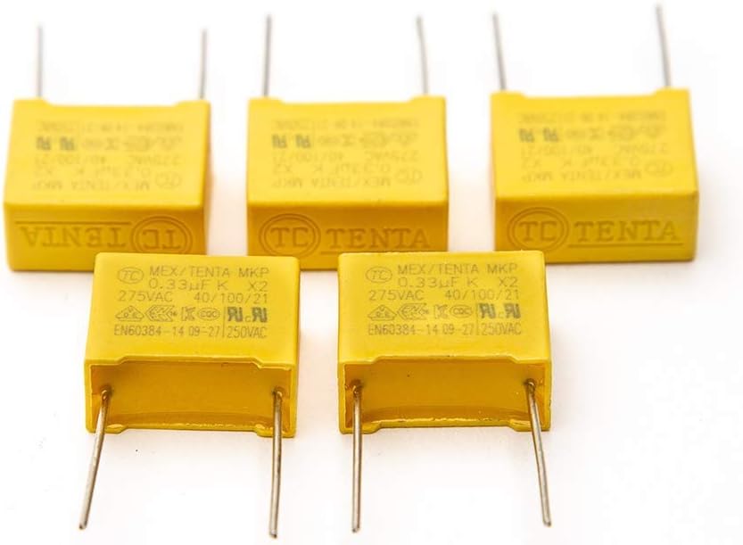Condensateurs de sécurité 0,33uF MEX/TENTA MPX X2 275VAC 250VAC: Amazon ...