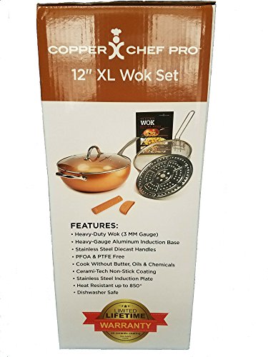 Copper Chef Pro 12 XL Wok Set 7 Pc. | Pricepulse