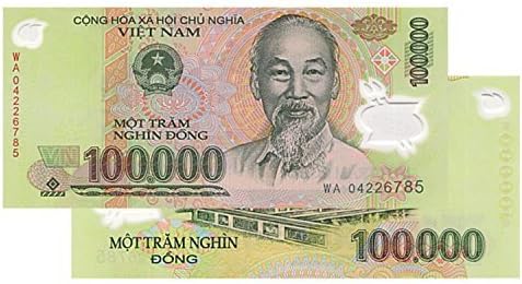 1 MILLION VIETNAM DONG CURRENCY = 2x 500000 500,000 DONG BANKNOTE ...