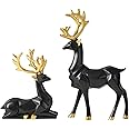 Amazon.com: EIUY Nordic Style Origami Elk,Resin Sitting Standing Deer ...
