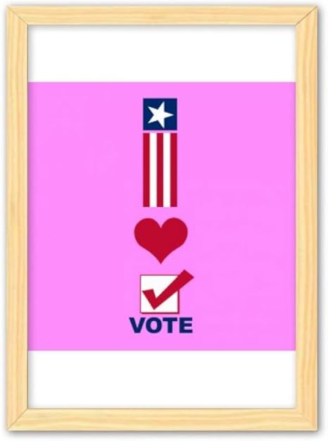 Buy offbb I Love Democratic Vote Election Decorative Wooden Painting ...
