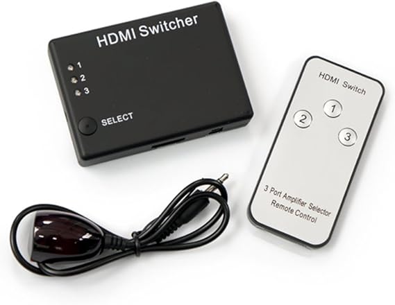 3 Way HDMI Switch Box with Remote Control - Features: Amazon.co.uk ...