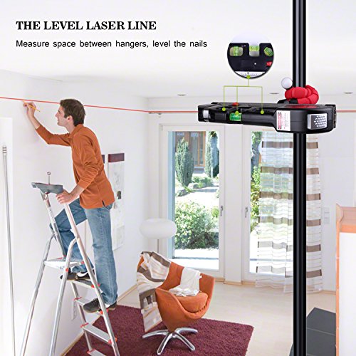 Купить Qooltek Multipurpose Laser Level Line Laser Measure + 8ft Tape ...