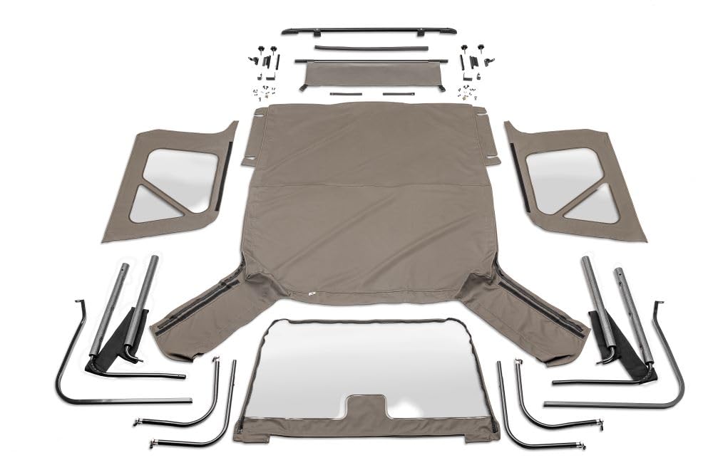 RAMPAGE PRODUCTS Complete Soft Top for Jeep Wrangler TJ | Clear Windows ...