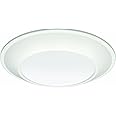 Juno JSBT 6-Inch SlimBasics Tapered Disk Downlight, Switchable, White ...
