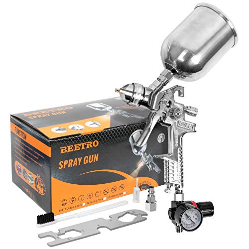 BEETRO HVLP Gravity Feed Air Spray Gun 20oz/600ml Capacity 5-10CFM 1 ...