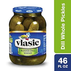 Amazon.com : Vlasic Whole Pickles, Kosher Dill, 46 oz : Grocery ...