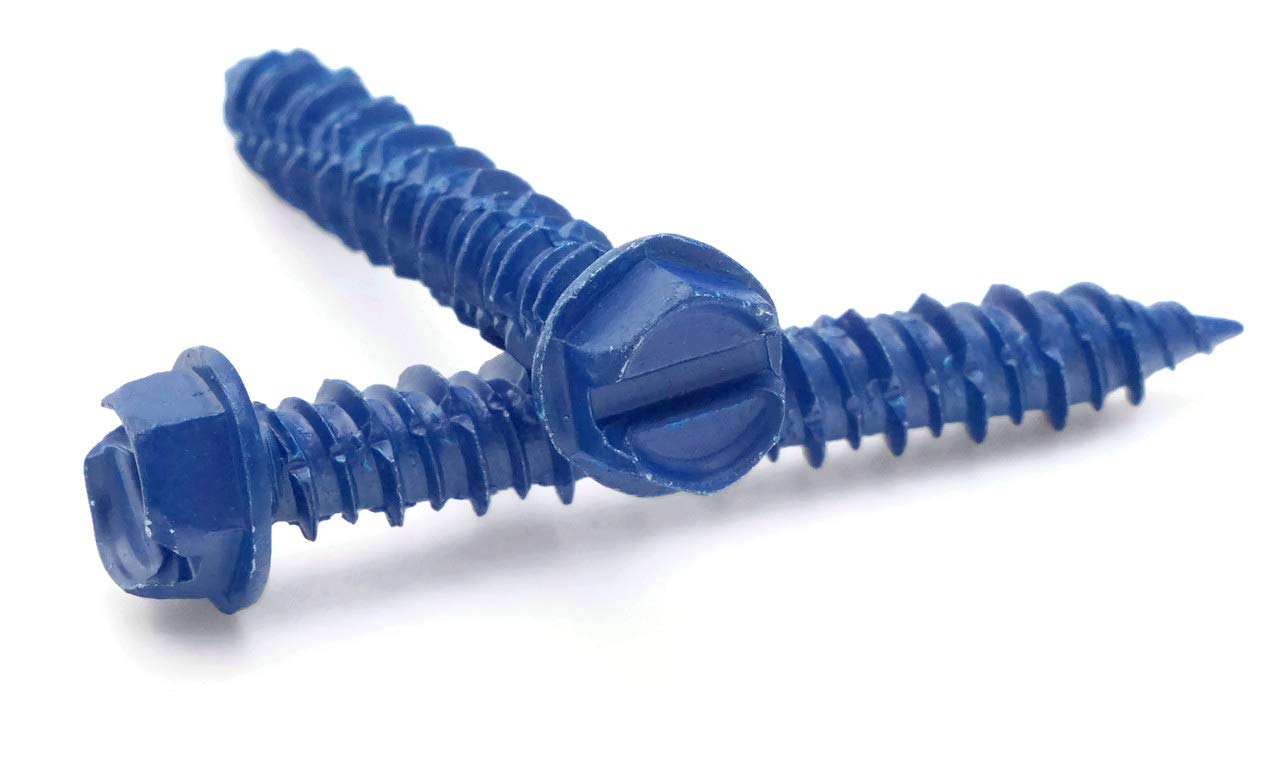 Tapcon Hex Head Concrete Masonry Screw Anchors 1/4 x 5 Qty-100 tillescenter Screws Fasteners