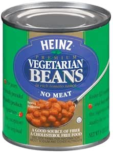 Amazon.com : Heinz Vegetarian Beans in Rich Tomato Sauce (8 oz Can ...