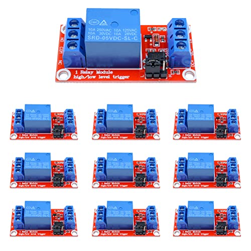 10PCS 5V Relay Module,Aideepen 5v Relay Module with Optocoupler ...