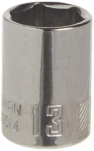 CRAFTSMAN Shallow Socket, Metric, 1/4-Inch Drive, 13mm, 6-Point ...
