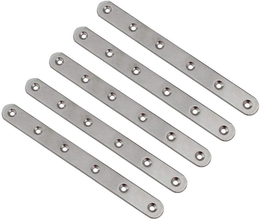 IWILCS 8 Stücke Edelstahl Flachverbinder, Lochplatte Flachverbinder ...