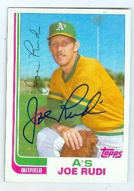 Joe Rudi Athletics Signed Baseball, Athletics Joe Rudi Signed Baseball