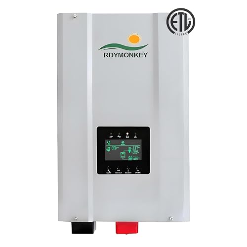 RDYMONKEY 12000W 48V Off-Grid Inverter Charger, Peak Power 36000W for ...