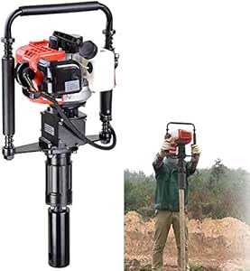 Gas T Post Driver 2 Stroke 32.7cc Manual Portable Lightweight Petrol ...