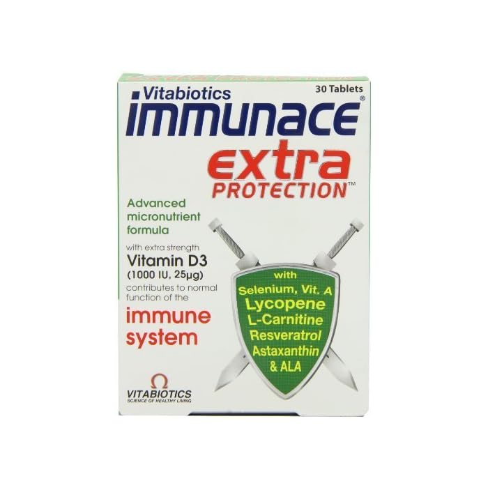 Buy Vitabiotics Immunace Extra Protection Tablets 30 Tablets by ...