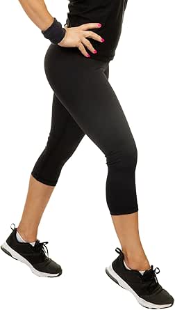 Amazon.com: CompressionZ Compression Capri Leggings for Women - Yoga ...