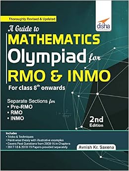A guide to Mathematics Olympiad for RMO & INMO: Amazon.co.uk ...
