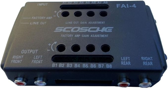 Amazon.com: Scosche FAI3A Amplifier Interface Floating Ground Adapter ...