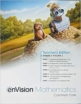 enVision Mathematics Common Core, Grade 3 Volume 1 Teacher's Edition ...