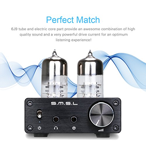 SMSL T2 Vacuum Tube Headphone Amplifier, Mini Audio HiFi Stereo ...