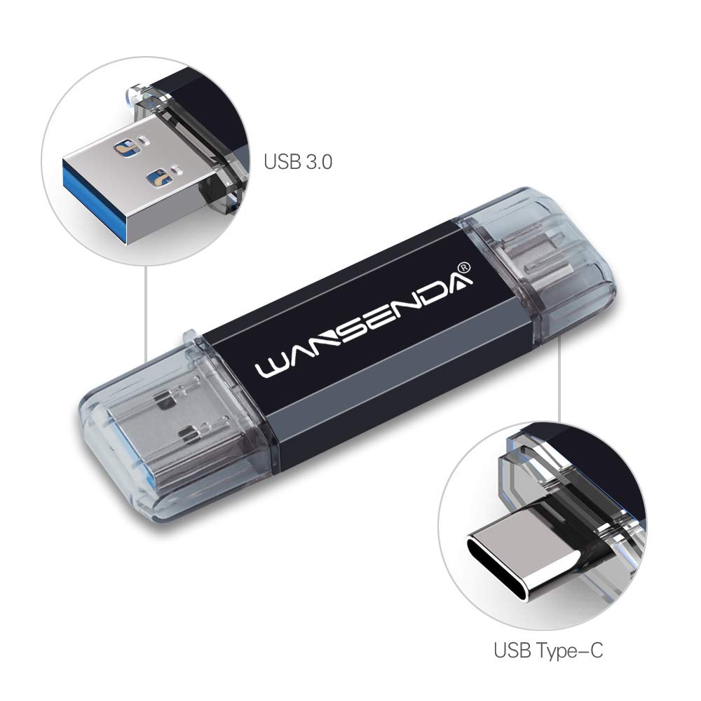 USB Memory Stick 3.0 64GB 128GB Wansenda USB Type C Pen Drive OTG Flash ...