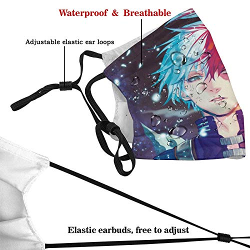 DAIMAIZHANG My Hero_Academia Anime Face Mask MHA Shoto Todoroki Cosplay ...