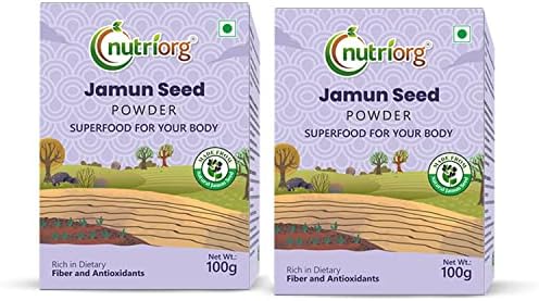 Nutriorg Organic Jamun Seed Powder 100 g price in UAE | Amazon UAE ...