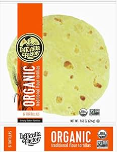La Tortilla Factory Organic Traditional Flour Tortillas, 7.62 Ounce ...