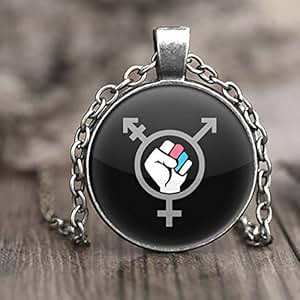 Amazon.com: Transgender Necklace, transgender jewelry, pride jewelry ...