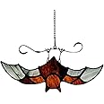 Amazon.com: BOXCASA Bat Stained Glass Window Hangings, Bat Suncatcher ...