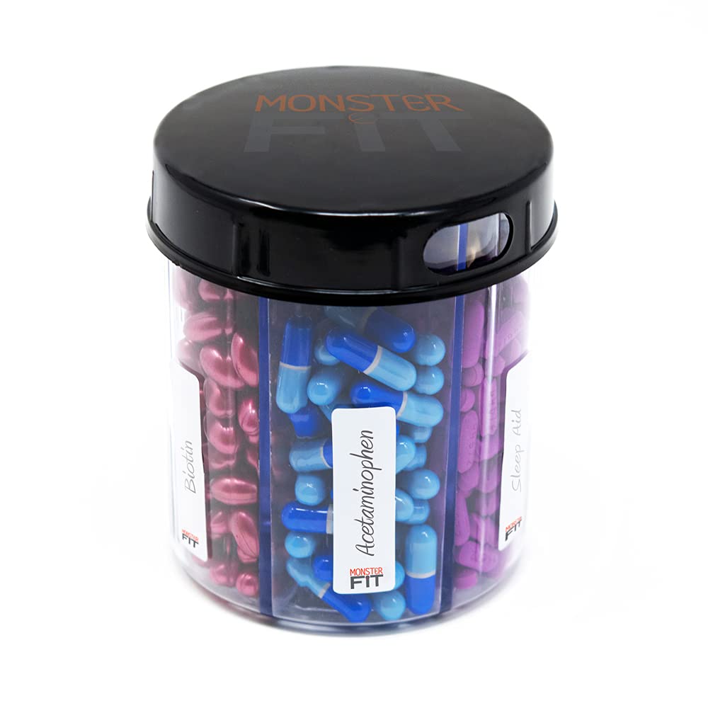 Mua Monster Jr Supplement Pill Dispenser - Holds Small Medium ...