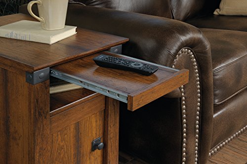 Sauder Carson Forge Side Table, Washington Cherry Finish