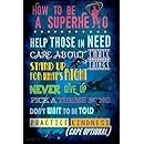 Amazon.com: How to be a Superhero Instructional Art Poster: Posters ...
