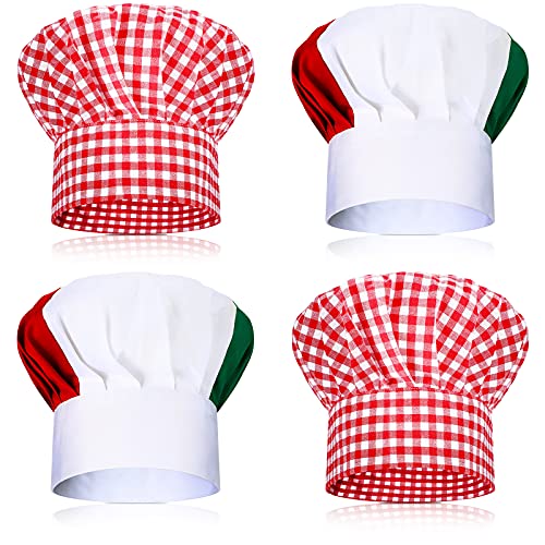 Italian Themed Party Decorations 4 Pieces Italian Style Chef's Hat ...