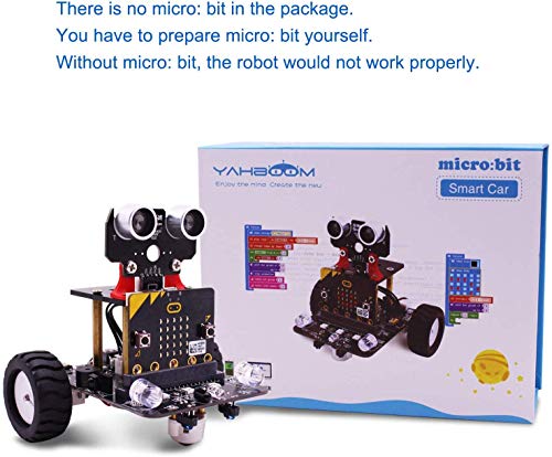 Yahboom BBC Micro:bit V2 V1.5 Coding Robot Car Kit STEM Education for ...