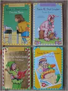 Junie B Jones Hardcover Set of 4 Books (First Grader ~ Cheater Pants ...