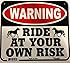 Amazon.com : Supplemental Equine Liability Sign warning statute horse ...