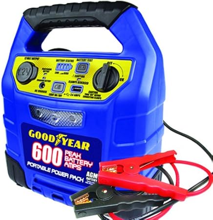 Amazon.com: GoodYear 600-Amp Power Pack with AGM Battery and 8-Gauge ...