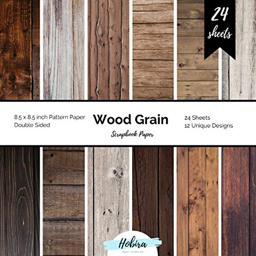Wood Grain Scrapbook Paper: Pattern Paper Double Sided Craft Paper for ...