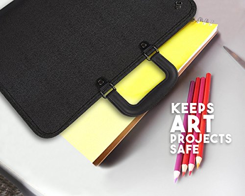 Art Portfolio Case - Artist Portfolios Case with Shoulder Strap and ...