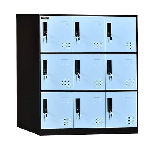 9 Door Locker Office Storage Locker Home and School Storage Organizer ...