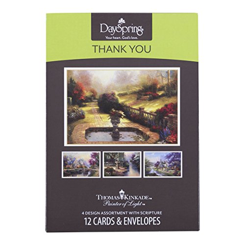 DaySpring - Thomas Kinkade - Thank You - 12 Boxed Cards, KJV (51855 ...