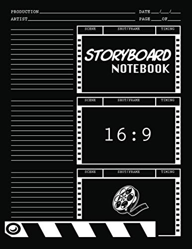 Storyboard Notebook: Blank Storybook Sketchbook | 16:9 Thumbnail ...