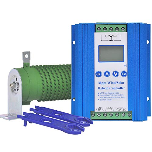 PIKASOLA 1400W Off Grid with Unloader Hybrid Wind Solar Controller Auto ...