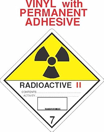 GC Labels-V307II, Radioactive II Class 7 Vinyl Labels, Roll of 500 ...