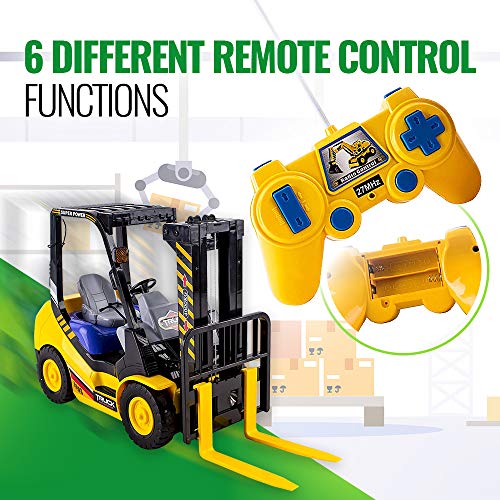 WolVolk 6-Channel Electric Remote Control Forklift - Functional RC ...