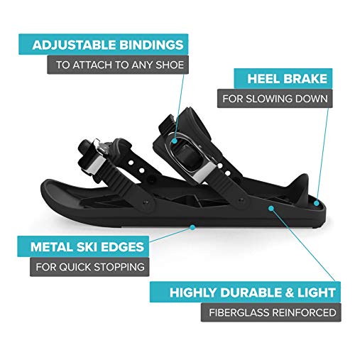 Snowfeet X - Mini Short Ski Skates for Snow Pro Version | Skis for ...