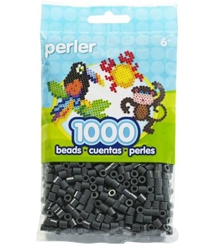 Perler Beads 6 000 / Pkg-grey Black Perler Beads 6,000 Count Package ...